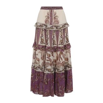 Farm Rio Delicate Ainika Langer Rock - - Skirts - Damen - Mehrfarbig - XS