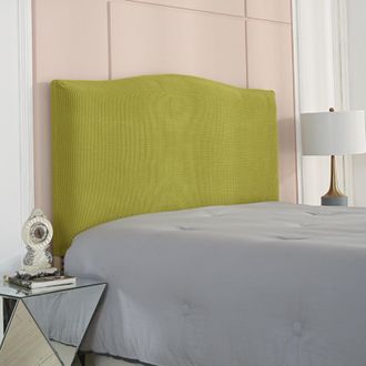 Generic Elastische Version Bettkopfteil Bezug Vollformat Kopfteil Bezug Staubschutzh&uuml;lle f&uuml;r Polsterm&ouml;bel im Schlafzimmer Gr&uuml;n Kopfteil f&uuml;r kalifornisches Kin