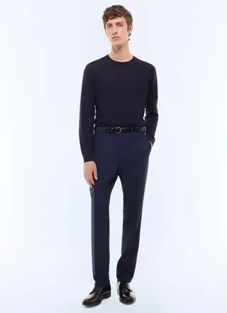 Fursac Pantalon de costume en laine fresco - Taille 36 - Homme