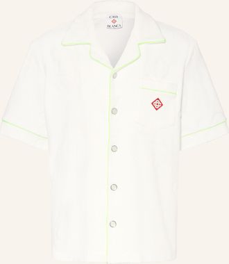 Casablanca Resorthemd Comfort Fit Aus Frottee weiss