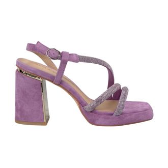 Alma En Pena Sandalette mit Absatz und Strass - - Shoes - Damen - Lila - 39 EU