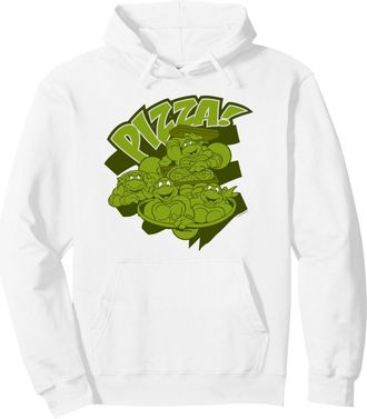Teenage Mutant Ninja Turtles TMNT Turtle Power Retro-Fernseher mit Aufschrift Best Friends Pizza Time LOL Pose Pullover Hoodie
