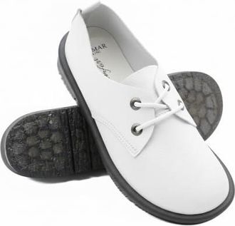 Zerimar Chaussures &agrave; Lacets pour Femme - Mod&egrave;le &eacute;l&eacute;gant et Confortable - Style raffin&eacute; et Grand Confort - Blanc, Pointure 37