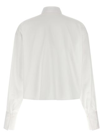 Ermanno Scervino Womens White Cotton Blouse
