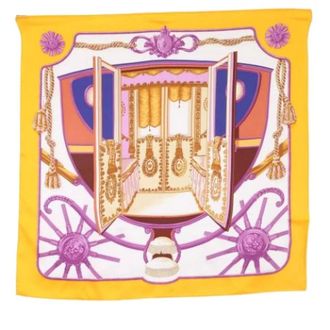 Herm&egrave;s Pre-owned Vintage Scarf - Femme - Pre-owned - Jaune - Taille: ONE Size