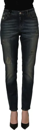 Dolce & Gabbana Womens Blue Cotton Stretch Skinny Denim Jeans Elastane Clothing