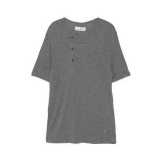 Vivienne Westwood Asymmetrisches T-Shirt mit Orb-Logo - - Tops - Herren - Grau - M