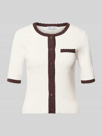 More & More Slim Fit Cardigan in Strick-Optik