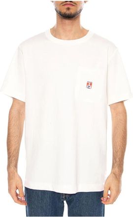 Wrangler Homme, Tops, Blanc, Taille: M Pocket Tee
