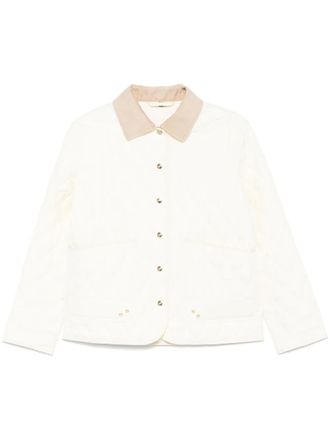 Fay veste &agrave; matelassage losanges - Blanc