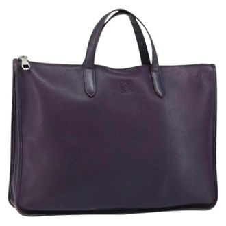 Loewe Pre-owned Leder Tote - - Pre-owned - Damen - Lila - ONE SIZE