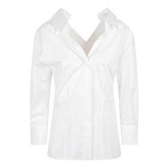 Givenchy Opened Collar Blouse - - Blouses & Shirts - Damen - Wei&szlig; - XS