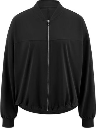 Riani Femme, Vestes, Noir, Taille: 42 FR Blouson &agrave; Ourlet Cordon de Serrage
