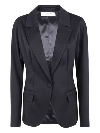 Lanvin blazer à design un bouton - Noir
