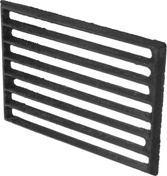 Garneck Eisen Feuerrost Rechteckiger Grillrost für Kaminofen und Outdoor Feuerholzofen Hochtemperaturbeständig Robust und Deformationsfrei