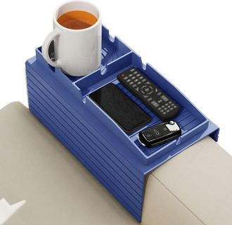 Generic Abnehmbarer Getränkehalter für Sofa, Silikon, auslaufsicher, multifunktionale Organisation für Zuhause, Bett, Auto, TV, Snacks, Fernbedienung