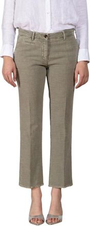 Mason's Femme, Pantalons, Vert, Taille: 36 FR New York Trumpet Chino Pants
