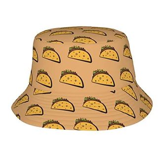 Generic Personnalisé Chapeau Bob Taco Chapeaux de Visière Doux Extérieur Casquette pour Adultes Filles Femmes