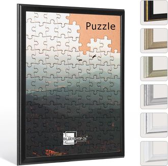 Bildershop-24 Puzzlerahmen KALYPSO Schwarz (matt) 55 x 78 cm (ca. 1200 Teile)