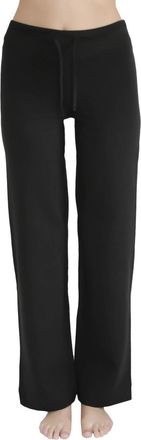 Leela Cotton Damen vegan Yogahose Mit Geripptem Bund Schwarz