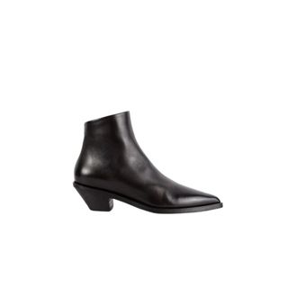 Mars&egrave;ll Femme, Chaussures, Noir, Taille: 36 EU Bottines noires en cuir avec fermeture &eacute;clair
