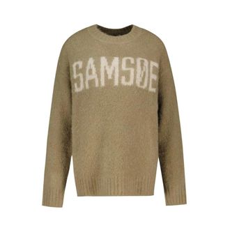 Sams&oslash;e & Sams&oslash;e Sajeanne Top 15425 - - Knitwear - Damen - Beige - M