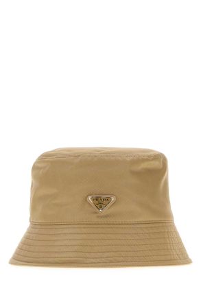 Prada Mens Nylon Bucket Hat Beige Polyamide Riciclata Escluso