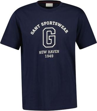 GANT Graphic SS Tshirt T-Shirt, Bleu Nuit, XXL Hommes
