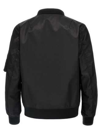 Valentino Garavani Mens Black Polyamide Bomber Clothing