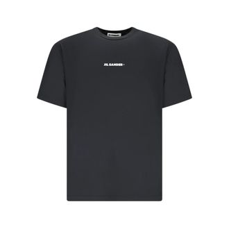 Jil Sander T-Shirt Sportiva mit Print - - Tops - Herren - Schwarzk - L