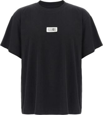 Maison Margiela Homme, Tops, Noir, Taille: M Cotton T-Shirt