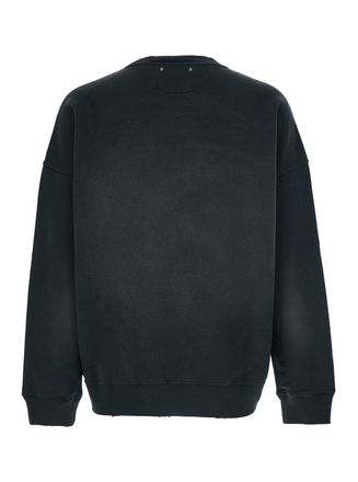 Golden Goose Mens Crewneck Sweatshirt Grey Cotton Sweatshirts Sweater