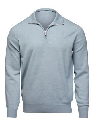 Brunello Cucinelli Klassischer Kaschmirpullover - Blau