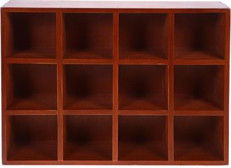 Angoily Wandhängendes Präsentationsregal aus Leichtem Kunststoff mit 12 Fächern Stabiles Wandregal für Statuetten Platzsparendes Modellregal für Wohnzimmer un