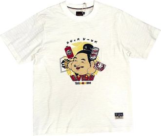 Evisu Homme, Tops, Blanc, Taille: L HT Godhead Printed SS Tee