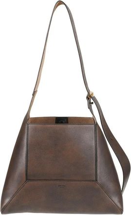 Jimmy Choo London Hobo Bags - Trapezoidal Brown Leather Handbag With Adjustable - Gr. unisize - in Braun - für Damen
