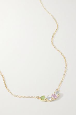 Stone and Strand Collier En M&eacute;tal Dor&eacute; &Agrave; Pierres Multiples Unicorn Curve