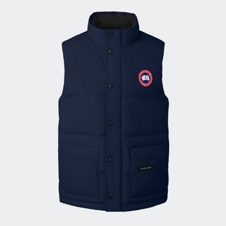 Canada Goose Freestyle Weste mit rundem Kragen (M&auml;nnlich, Atlantic Navy, S)