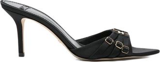 Elisabetta Franchi Femme, Chaussures, Noir, Taille: 39 EU Mules en cuir avec brides