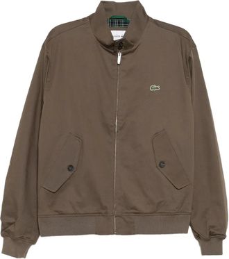 Lacoste Jacke mit Logo-Stickerei - Braun