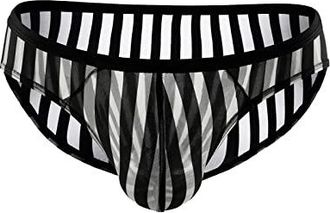 Generic Sous-v&ecirc;tements pour homme - Sous-v&ecirc;tements pour homme - Sexy - Interstrip - Culotte respirante - Ray&eacute; - Transparent - Slip en maille - Sous-v&ecirc;tement s