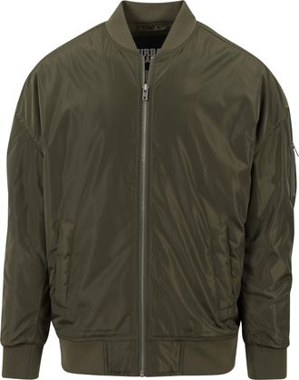 Urban Classics Herren Bomber Jacke Oversized Bomber Jacket TB1619, Gr. Large, Grün (Darkolive 551)