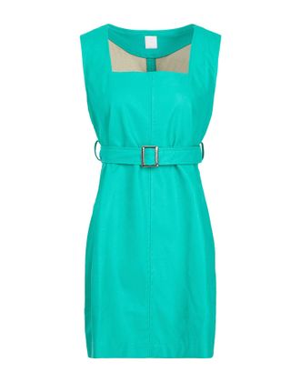 8 by YOOX BELTED SQUARE-NECK MINI DRESS