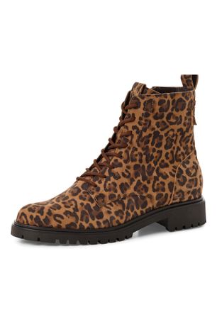 Tamaris Damen Stiefelette Frauen Ankle Boots Lederstiefel M2540243 Leopard, Schuhgr&ouml;&szlig;e:38 EU