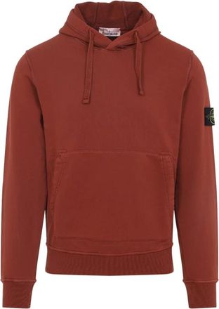 Stone Island Homme, Sweatshirts et sweats &agrave; capuche, Rouge, Taille: M Pull &agrave; Capuche