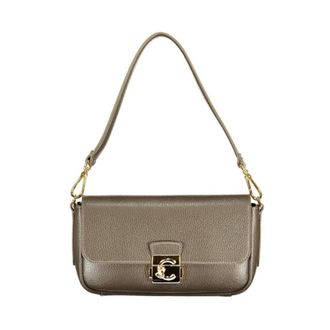 Coccinelle Sac bandouli&egrave;re en cuir avec fermoir signature - Femme - Sacs - Brun - Taille: ONE Size