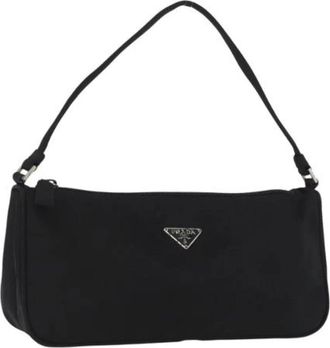 Prada Sac bandouli&egrave;re en nylon pr&eacute;-appr&eacute;ci&eacute; - Femme - Pre-owned - Noir - Taille: ONE Size