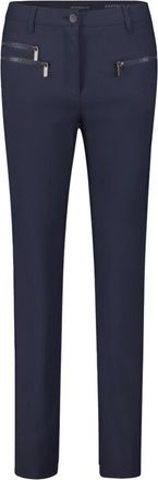 Betty Barclay High Waist Skinny Hose mit Rei&szlig;verschlusstaschen - - Trousers - Damen - Blau - XS