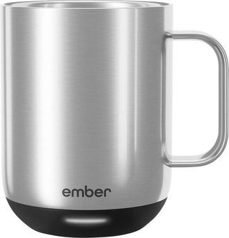 Ember Mug intelligent Ember 2 avec control de température : 295 ml, chauffage, écran led intelligent, control par appli, batterie rechargeable de 1,5 h de