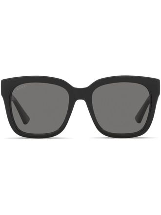 Gucci Sonnenbrille mit eckigem Gestell - Schwarz